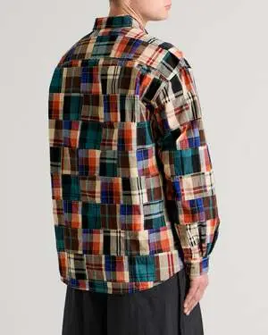 FRIZMWORKS Madras Patchwork Relaxed Shirt