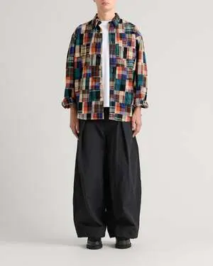 FRIZMWORKS Madras Patchwork Relaxed Shirt