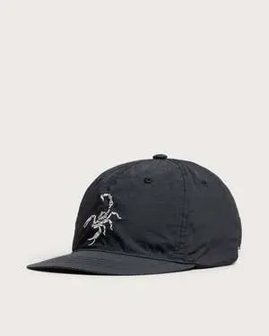 Satisfy Flitesilk Scorpion Logo 5 Panel Pinch Cap - Black