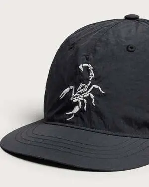 Satisfy Flitesilk Scorpion Logo 5 Panel Pinch Cap - Black