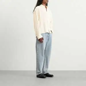 MKI MIYUKI ZOKU Loose Weave Check Box Dress Shirt