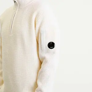 C.P. COMPANY Half Zip Lambswool Jumper
