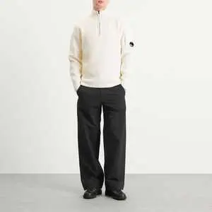 C.P. COMPANY Half Zip Lambswool Jumper
