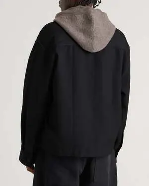 Studio Nicholson Rrick Tech Wool Open Collar Shirt