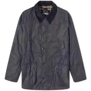 Barbour Ashby Wax Jacket - Navy