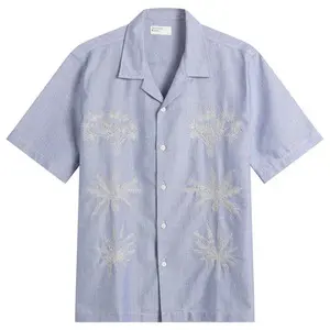 Universal Works Oxford Shirting Road Trip Shirt - Blue