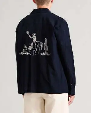 PALMES Western Camp Collar Shirt