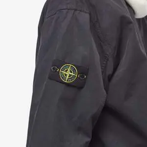 Stone Island Cupro Cotton Twill Bomber Jacket