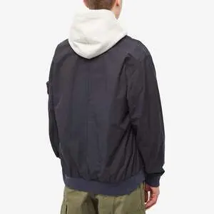 Stone Island Cupro Cotton Twill Bomber Jacket