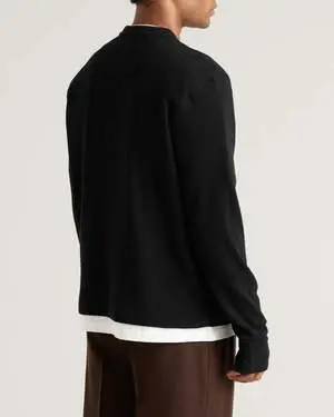 DANIEL SIMMONS Long Button Henley