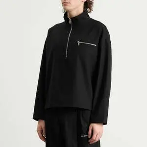 MKI MIYUKI ZOKU Suiting Quarter Zip Sweatshirt