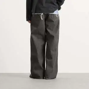Acne Studios 1981 Trompe L’oeil Pinstripe Print Jeans