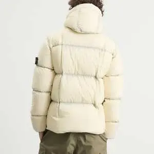 Stone Island Seam Faded Light Nylon Tela Down Jacket