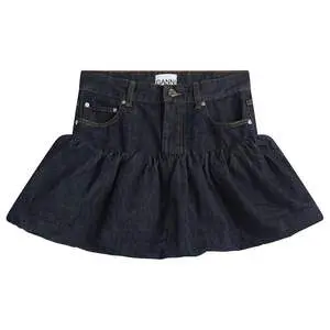 GANNI Denim Bubble Mini Skirt - Rinse