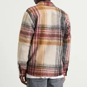 WAX LONDON Nolan Wool Blend Check Overshirt
