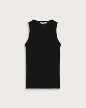 DANIEL SIMMONS Ribbed Vest - Black