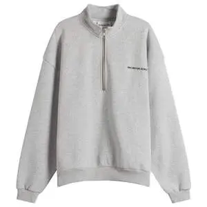 MKI MIYUKI ZOKU Uniform Quarter Zip Sweatshirt - Grey