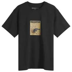 MAHARISHI Crow White Heron T-shirt - Black