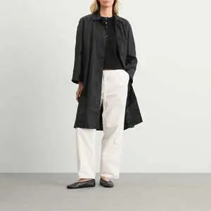NOTHING WRITTEN Urban Nylon Trench Coat Jacket