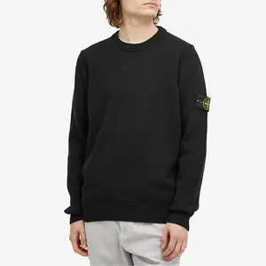 Stone Island Reverse Seam Lambswool Crew Neck Jumper Sweatshirt