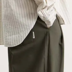 PORTER JAMES Dart-knee Pleated Trousers
