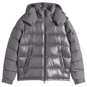 Moncler Maya Mixed Materials Padded Jacket - Grey