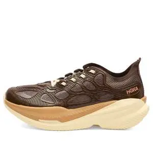 Hoka One One U Mach X Caged Sneakers - Walnut/maple