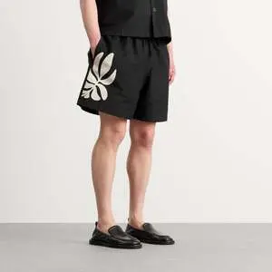MKI MIYUKI ZOKU Presented Botanical Print Wide Leg Shorts