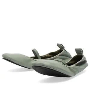 ALOHAS Naira Leather Ballet Flats Shoes - Green