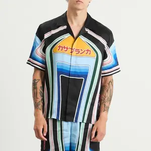 Casablanca Graphic Mountain Shorts Sleeve Shirt
