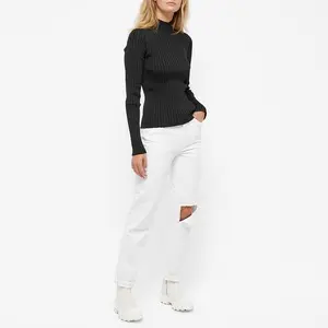 Acne Studios Ribbed Crew Knit Sweatshirt