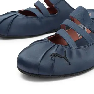PUMA Speedcat Satin Mule Sneakers - Blue Gray/black