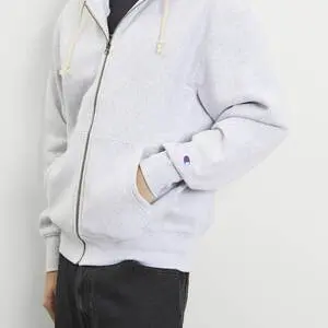 Champion Reverse Weave Fleece Zip Hoodie - Grey