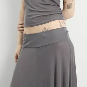 ST. AGNI Fluid Jersey Skirt