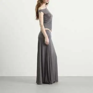 ST. AGNI Fluid Jersey Skirt