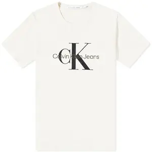 Calvin Klein Monologo T-shirt - Egg Shell