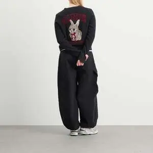 GANNI Graphic Wool Cardigan