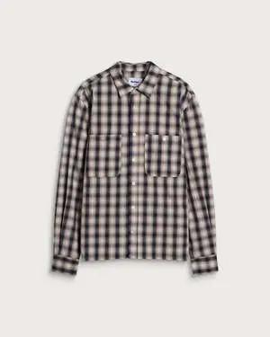 BUTTER GOODS Shadow Plaid Shirt - Tan
