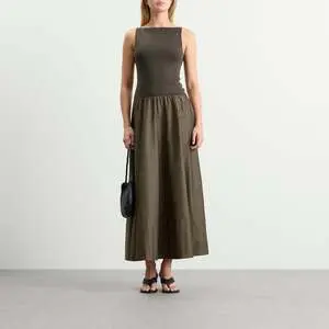 ST. AGNI Backless Circle Hem Dress