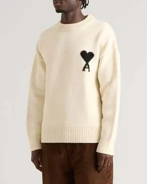AMI Paris Crewneck Contrasted Adc Jumper