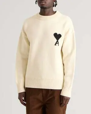 AMI Paris Crewneck Contrasted Adc Jumper