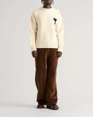 AMI Paris Crewneck Contrasted Adc Jumper