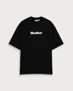 BUTTER GOODS Stencil Logo T-shirt - Black