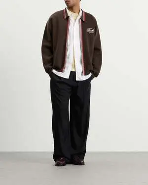 BOUND Retro Disc Knit Zip Polo