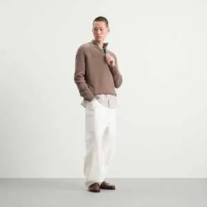 RONNING Quarter Zip Fisherman Sweater