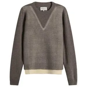 MAISON MARGIELA Fused Knit Sweater - Mud/ecru