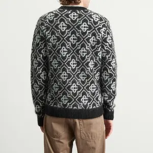 Casablanca Monogram Mohair Blend Crew Sweatshirt