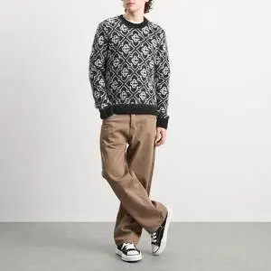 Casablanca Monogram Mohair Blend Crew Sweatshirt