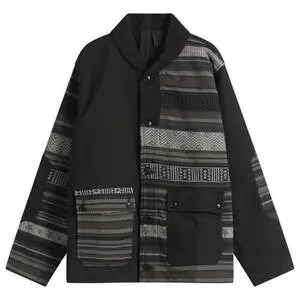 MAHARISHI Upcycled Patchwork Chore Jacket - Black