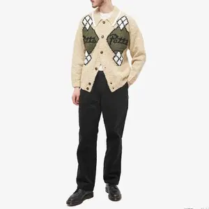 PATTA Argyle Knitted Cardigan T-shirt